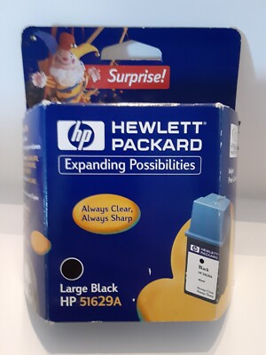 HP Ink Cartridge 29 Exp 2001 LARGE BLACK HP 51629A HP DESKJET PRINTER ...