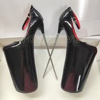 Women 30cm Ultra High Stiletto High Heel Shoes Ankle Buckle Pumps Shoe ...