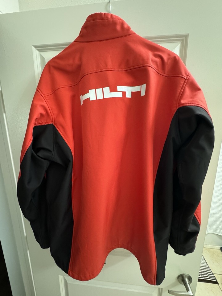 Hilti Windstopper Softshell Jacket Men's 2XLT Red Black Work Full Zip ...