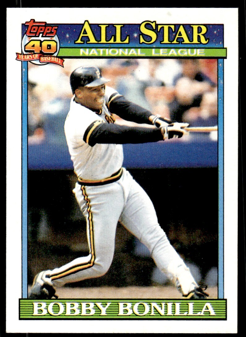 1991 Topps Baseball Card Bobby Bonilla Pittsburgh Pirates #403 | eBay