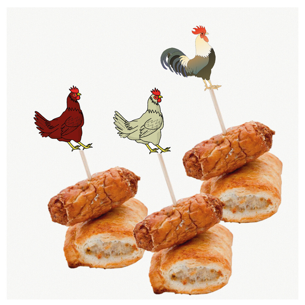 Chicken Hen Farm Birthday Cupcake & Party Food Toppers Decorations ...