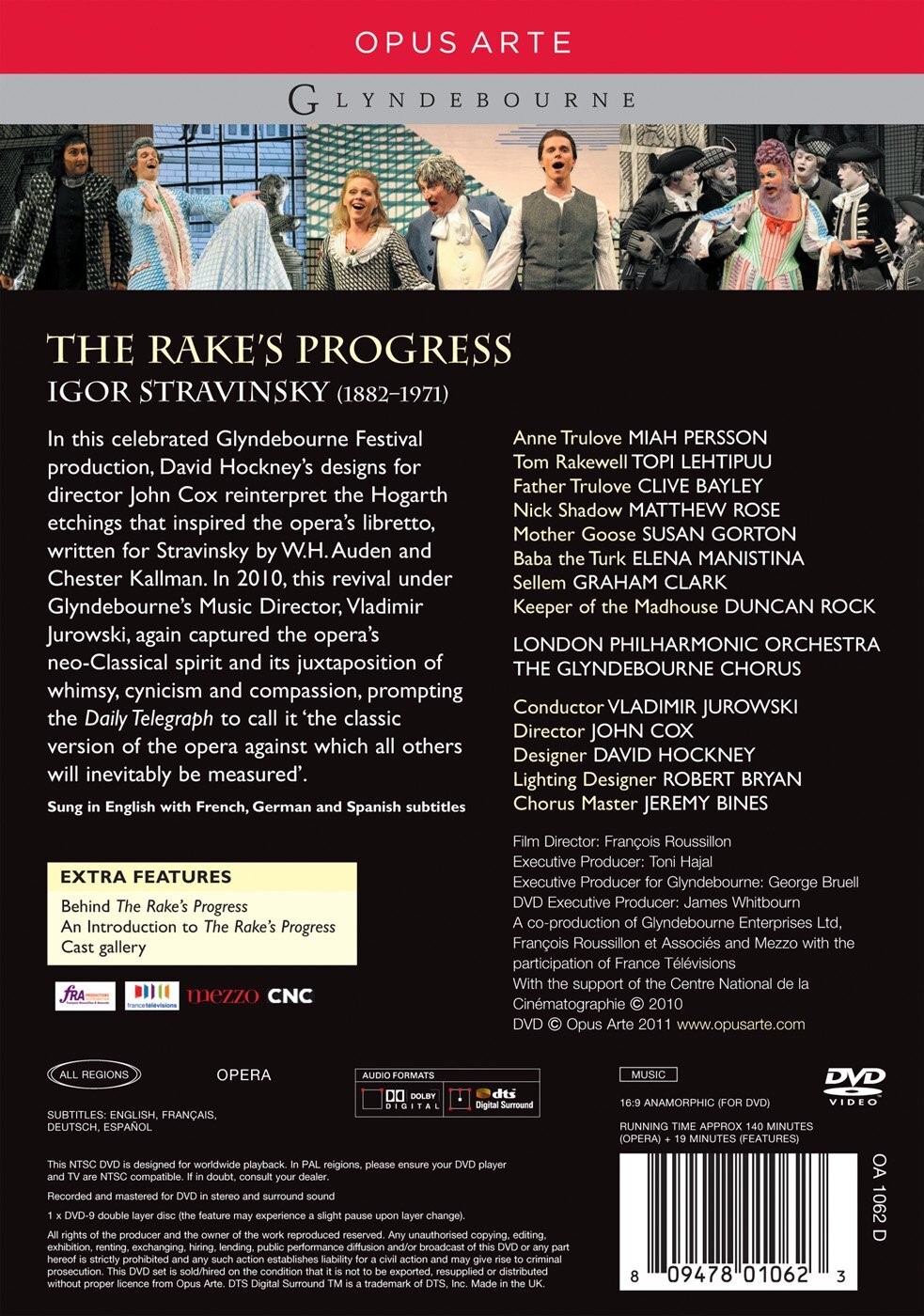 Strawinsky: The Rake's Progress (DVD) 809478010623 | eBay