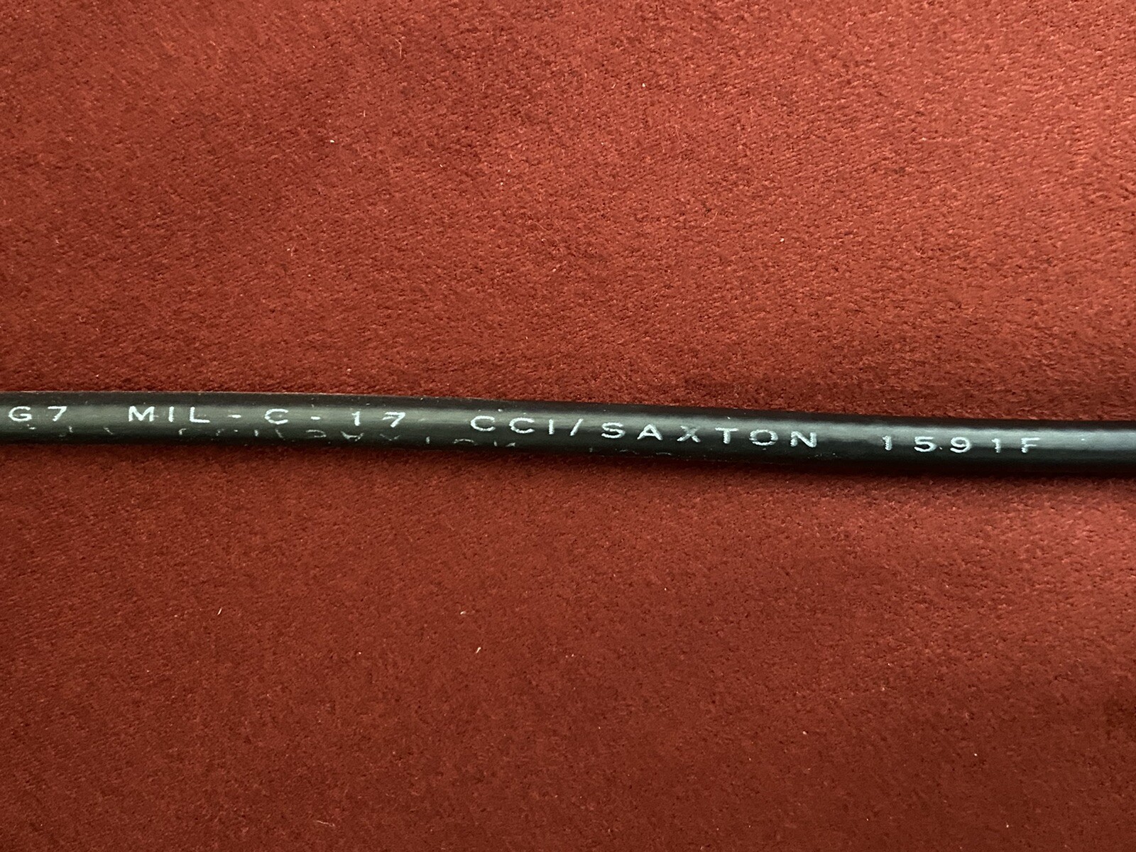 (10 FT) CCI/Saxton M17/28-RG58 Black Radio Freq Cable 1/C 20Awg 19S ...