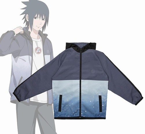 Naruto Shippuden Sasuke Uchiha Windbreaker Jacket L Size Unisex Prop ...