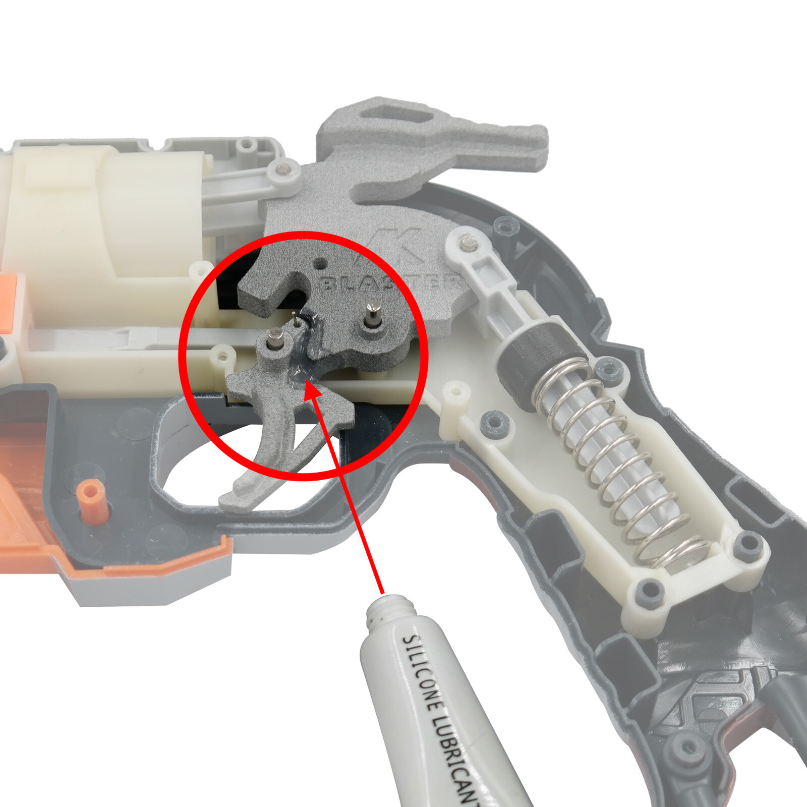 AKBM Nylon Printed Extended Hammer Trigger Kit for Nerf Hammershot ...