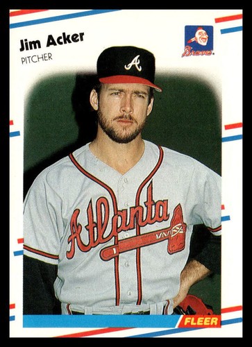 1988 Fleer #531 Jim Acker Atlanta Braves Baseball Card | eBay