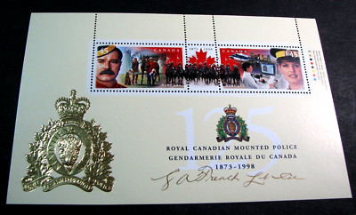 Canada Souvenir Sheet Stamps Scott# 1737c Mounted Police 1998 MNH L563 ...
