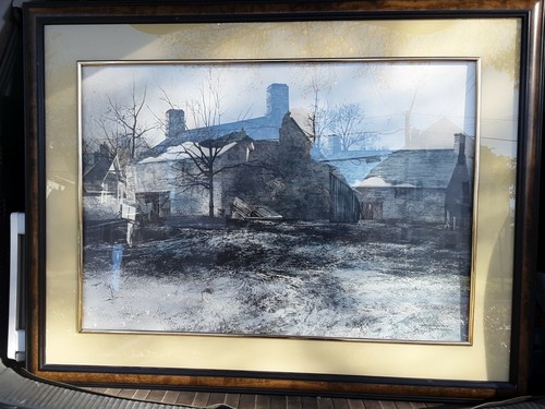 Frank M. Hamilton "The Frozen Earth" On Board 29"x 39" & Full Frame 33 ...