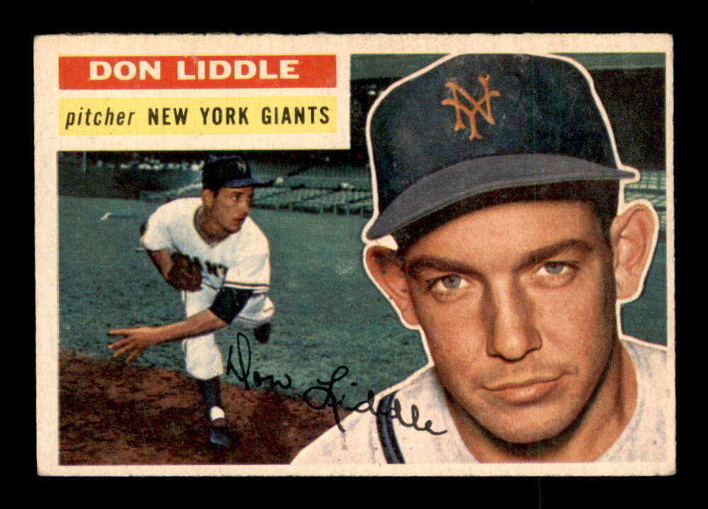 1956 Topps #325 Don Liddle VG/VGEX X3114595 | eBay