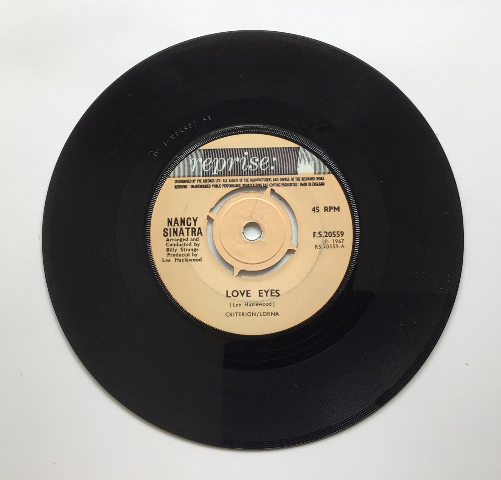 A17, Love Eyes, Nancy Sinatra, 7"45rpm, Single, Excellent Condition ...