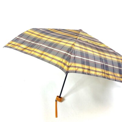 Samsonite Manual Flat Compact Folding Umbrella Brown Plaid | eBay