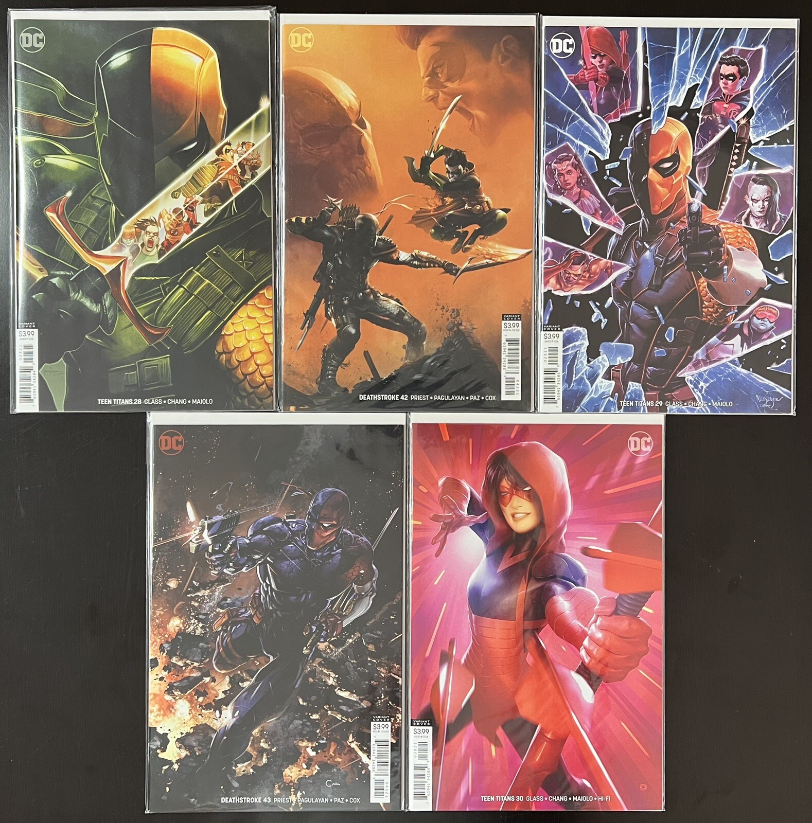 DC Comics Terminus Agenda Parts 1-4 + Teen Titans 28. 29, 30 ...