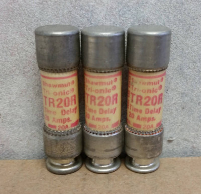 Lot of 3 Gould Shawmut TR20R Fuse | eBay