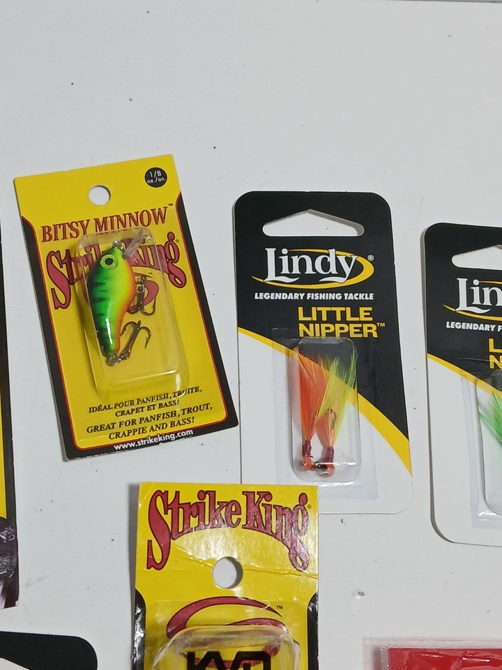 Lot Of 9 Fishing Lures And Soft Baits Bass Pro Strike King Lindy Zoom ...