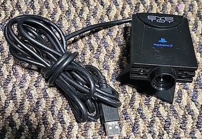 PS2 Eyetoy Eye Toy Camera Sony PlayStation 2 Black USB Tested And Works ...