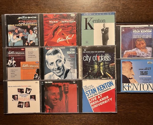 Stan Kenton 11 Jazz CD Lot Lost Concert Live At Redlands Cuban Fire ...
