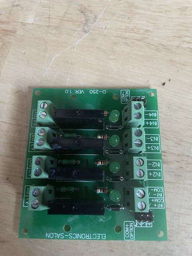 4 Channel /Quad - Solid State Relay Board 5vdc Input. Load 2A -240vac ...