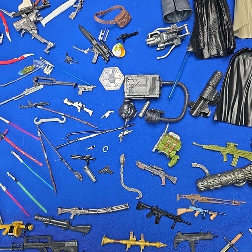 Star Wars GI Joe Mix Weapons Accessories & Parts Lot Blasters ...