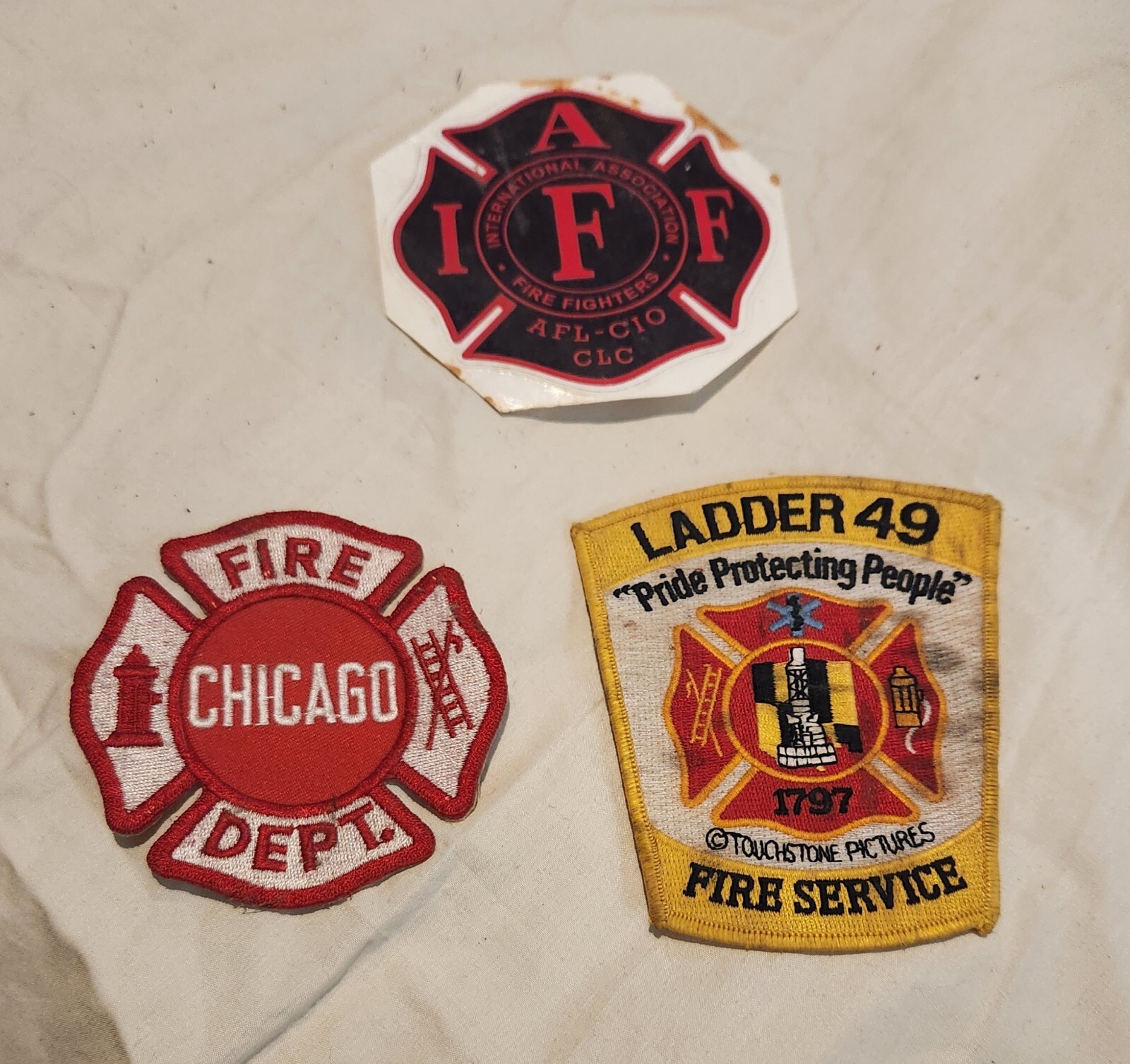 Lot Of 2 Fire Fighter Patches And 1 Sticker | eBay