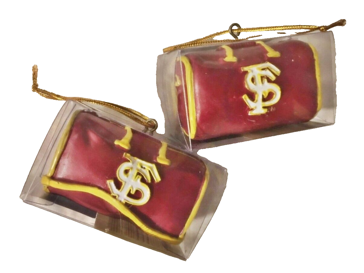 Florida State Seminoles Football Basketball Sports Bag Ornament Set of ...