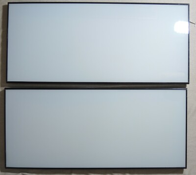 Two(2) HERMAN MILLER ETHOSPACE 30"Wx 16"H White Glass Translucent Tiles ...