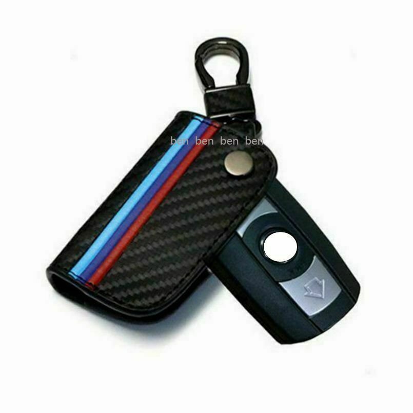 M-Color Carbon Fiber Car Key Fob Cover Case For BMW 1 3 5 6 Series E90 ...