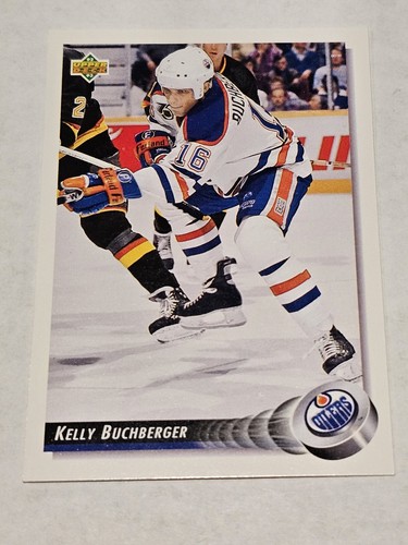 1992-93 Upper Deck Kelly Buchberger Edmonton Oilers #123 | eBay