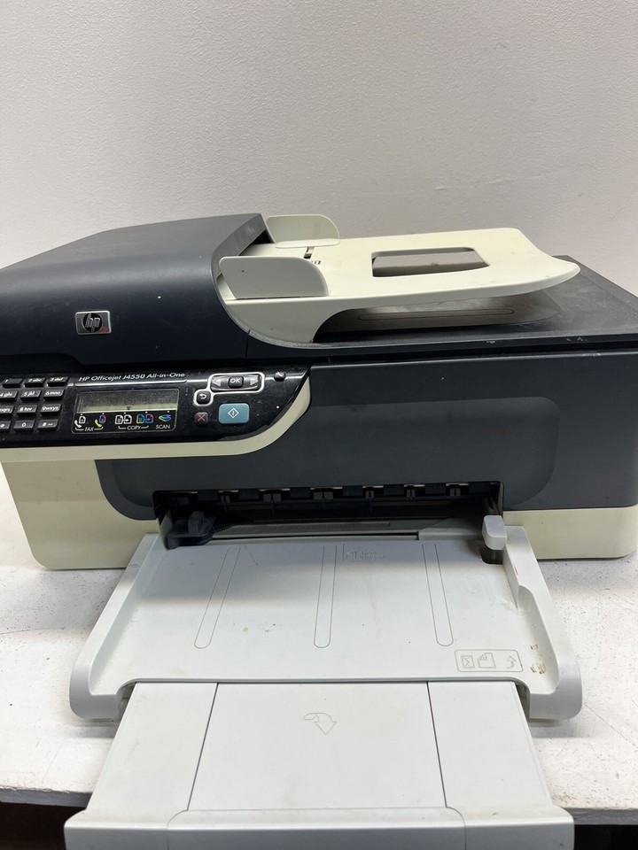 HP OfficeJet J4550 All-In-One Inkjet Printer Tested & Working. no ink ...