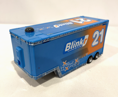 DISNEY PIXAR CARS JUNE FASTER SPEEDY COMET'S BLINKR #21 HAULER TRAILER ...