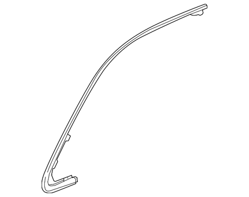 Genuine GM Black Front Passenger Side Door Window Upper Reveal Molding ...