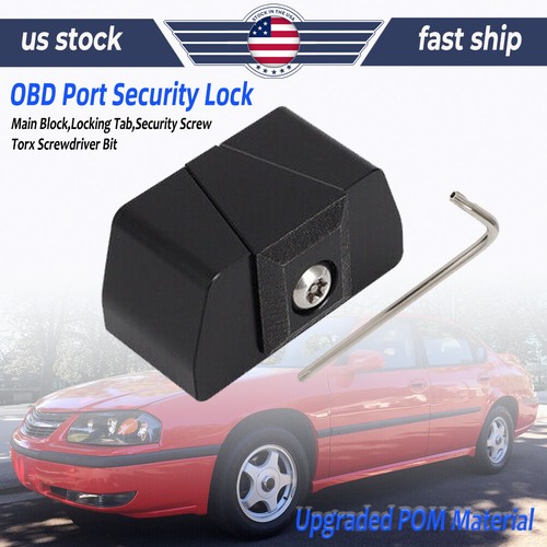 OBD Port Locking Kit w/Screw Anti-Theft For All 1996+ Vehicles W/ OBD 2 ...