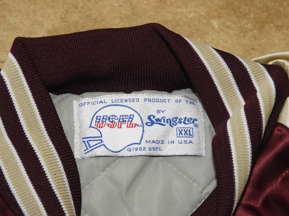 Vtg NEW USFL Michigan Panthers Football Bomber Jacket Sz XXL Made in ...