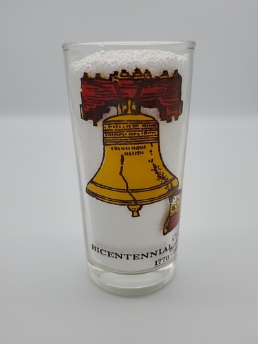 Vintage USA Bicentennial Celebration Glass 1776-1976 Liberty Bell Ink ...