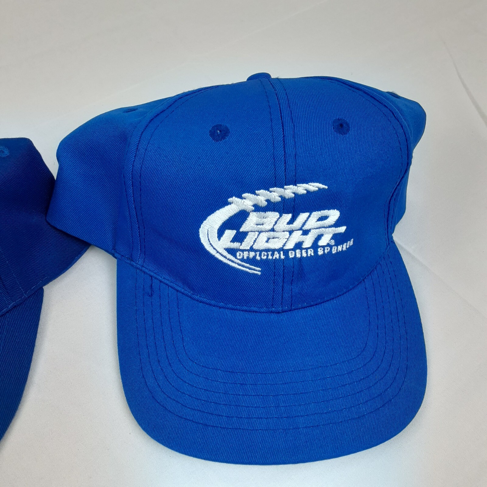Budweiser Hat Bud Light Cap Football Adjustable Blue … - Gem