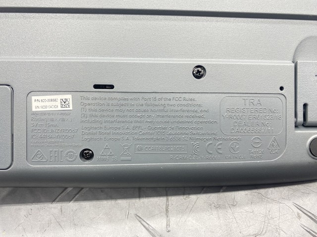 Logitech Wireless Black Keyboard Only No Receiver Y-r0067 Untested for ...