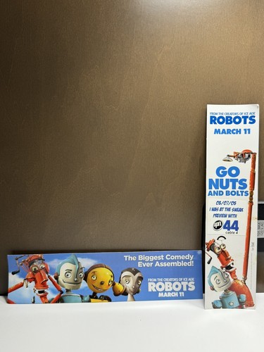 (2) 2005 ROBOTS Movie Sneak Preview RARE Tickets UPN 44 Cable TV | eBay