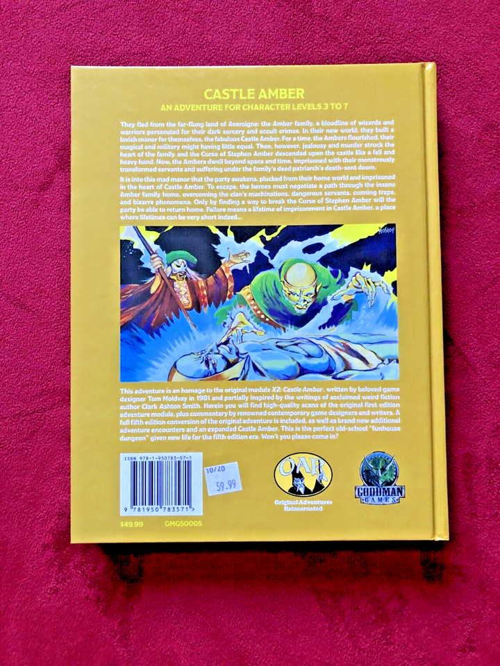 Castle Amber - Original Adventures 5th Edition Goodman Games | eBay