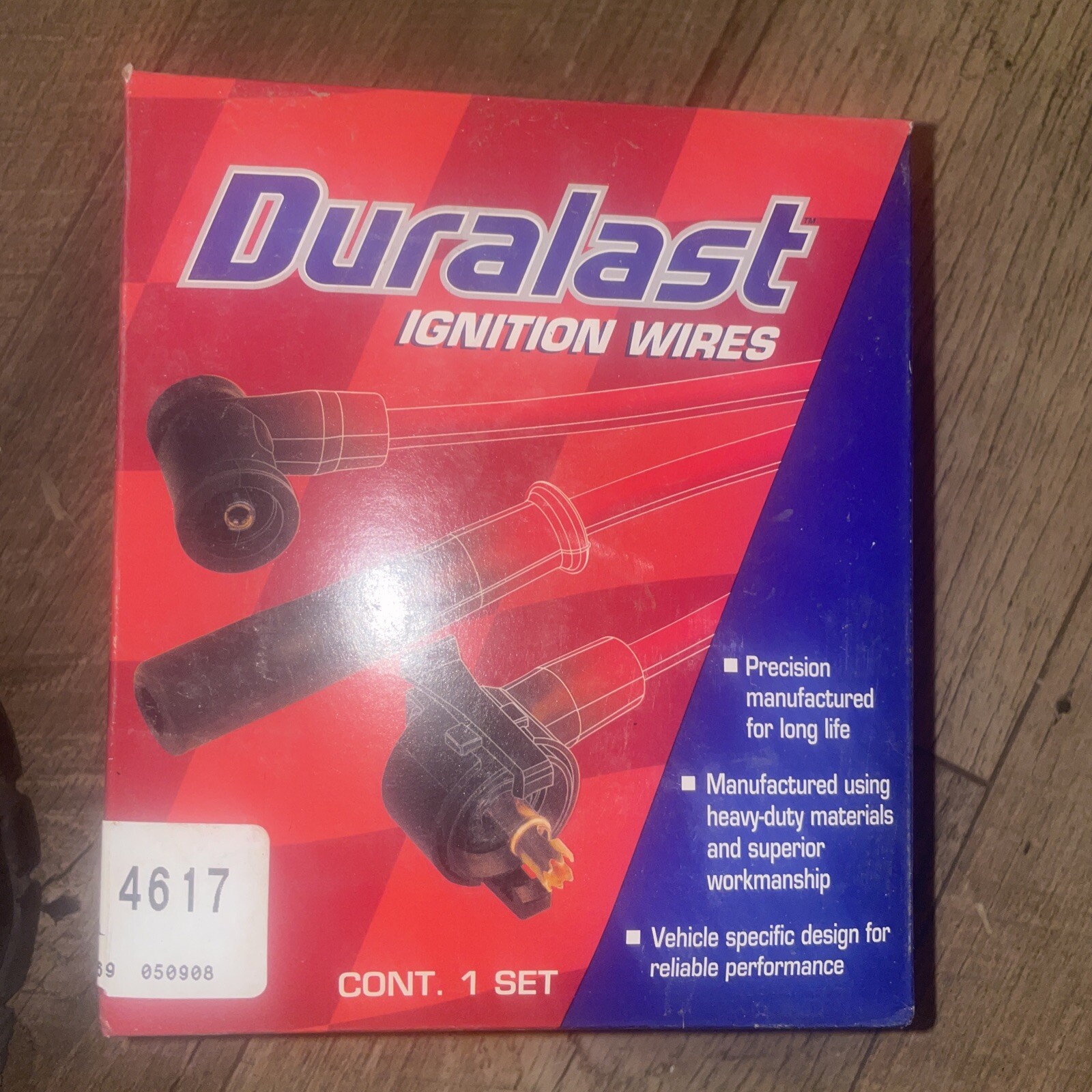 Duralast ignition wire set spark plug 4617 new old stock made in USA | eBay