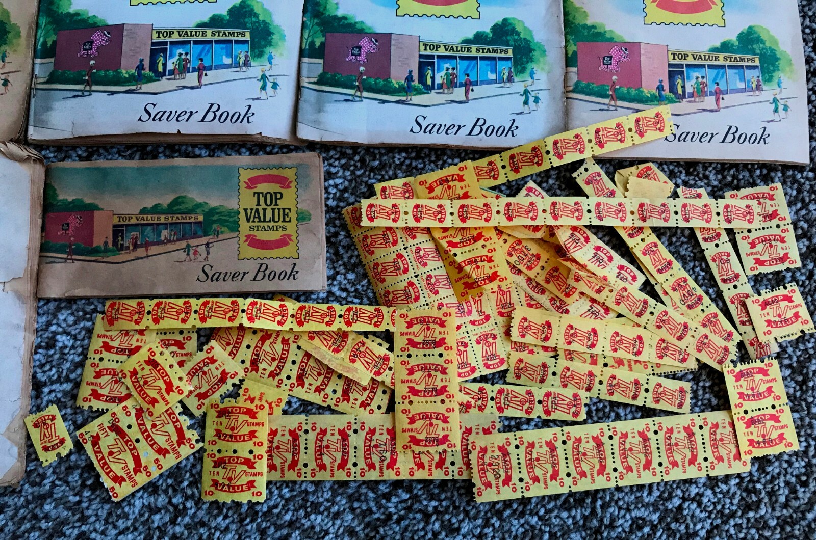 Vtg Lot of 13 Top Value Stamps Saver & Eagle Stamps Savings Books ...