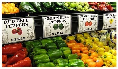PRODUCE SIGNS, 150-4" X 6" SUPERMARKET SIGNAGE, PRODUCE MARKET SIGNS ...