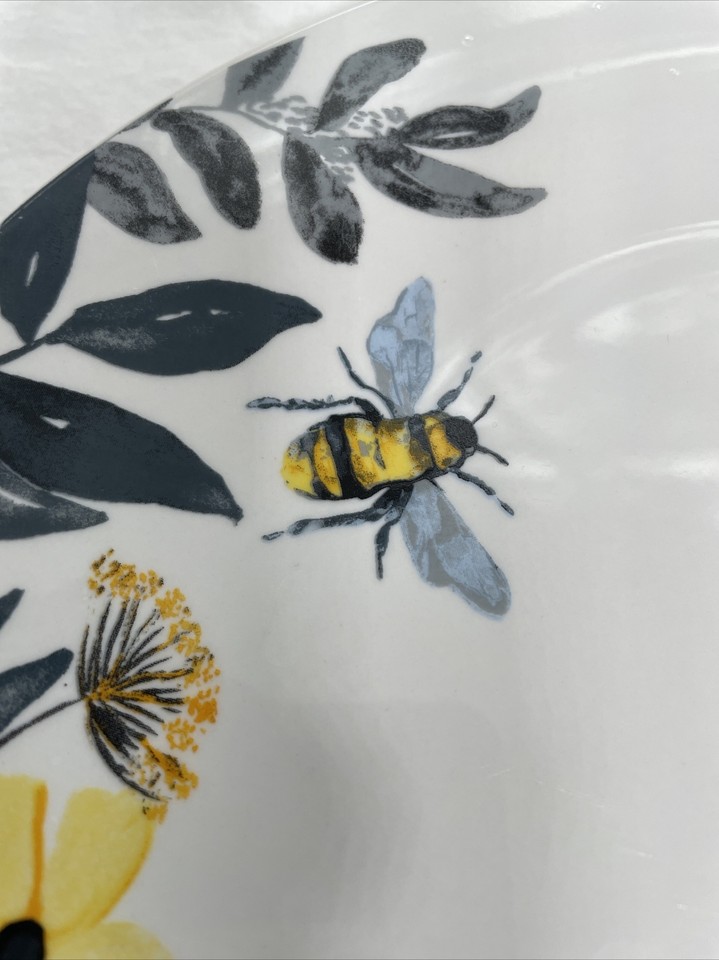 Royal Norfolk Spring Bee Ceramic Plates, 10.5 in. Dinner Plates Set Of ...