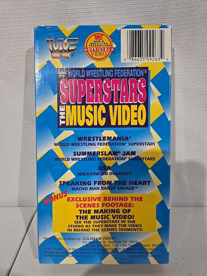 WWF Coliseum Video World Wrestling Superstars The Music Video VHS ...