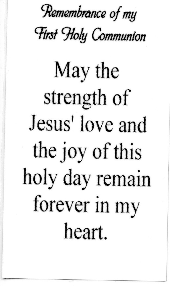 First Communion Quotes For Cards