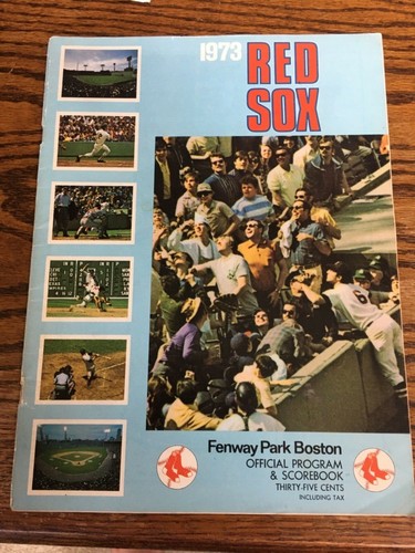 1973 Boston Red Sox vs Detroit Baseball Program | eBay