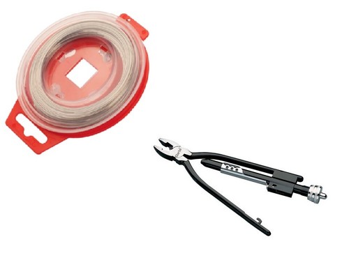 Locking Wire Kit for Race Bikes Cars 6" Lockwire Pliers + 30 metre ...