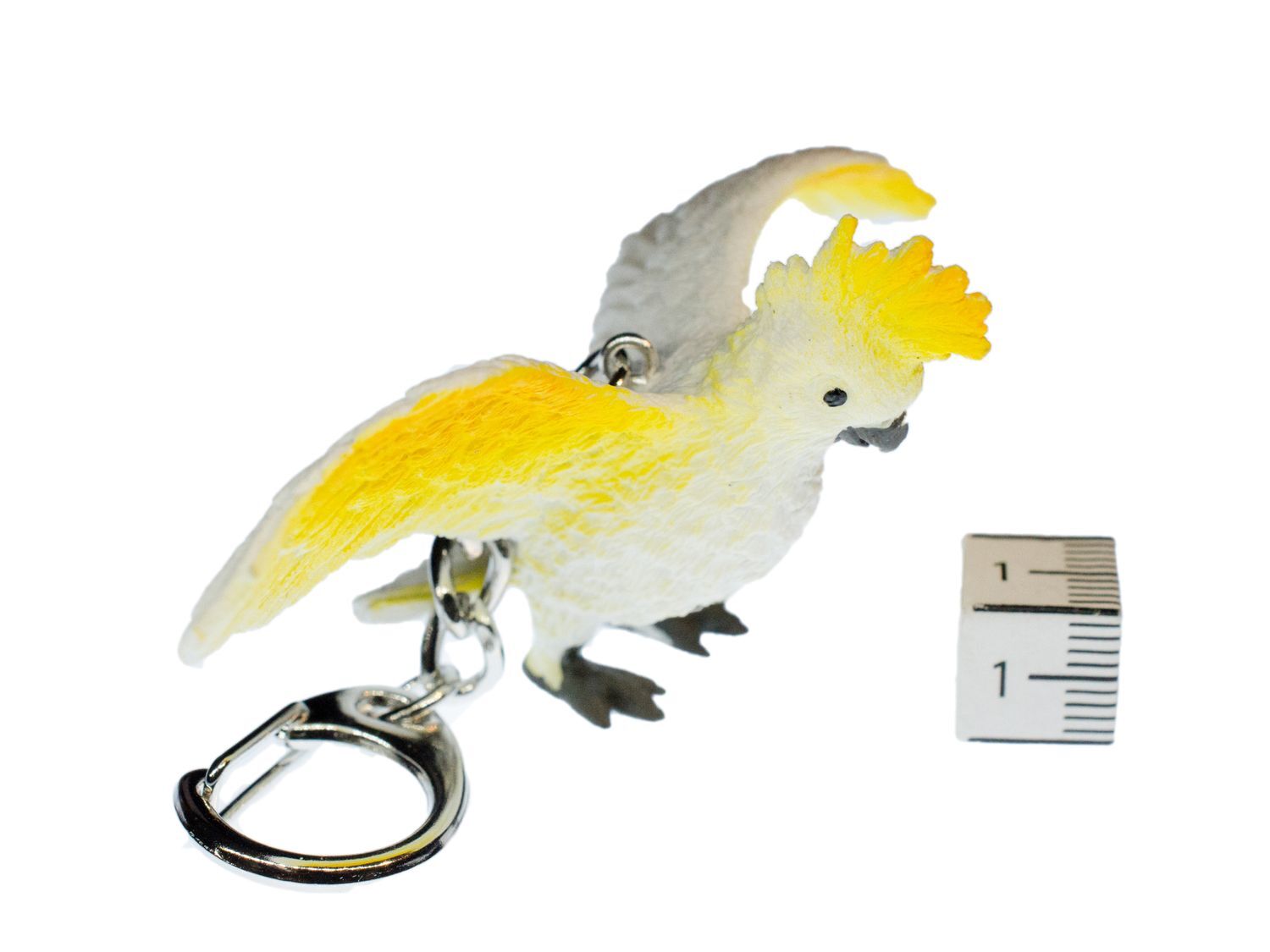 Kakadu Keychain Miniblings Key Ring Exotic Bird Parrot Yellow | eBay