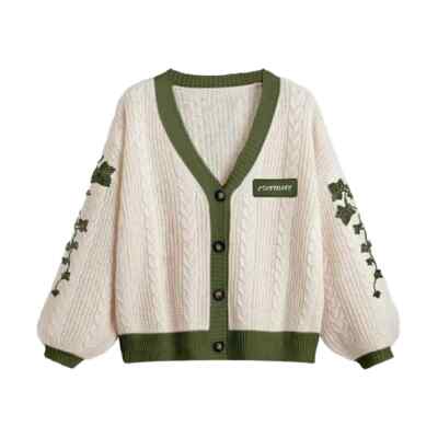 Evermore Cardigan Taylor Version Green Vine Embroidered Button Down ...