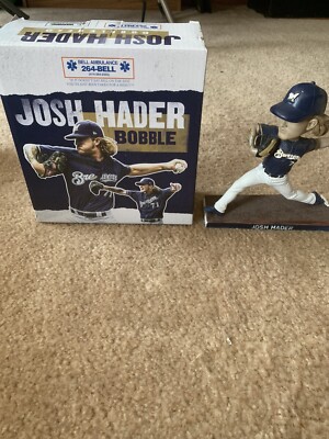 2019 JOSH HADER MILWAUKEE BREWERS BOBBLEHEAD NIB SGA WOW 8/11/19 PADRES ...