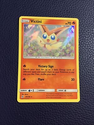 VICTINI HOLO RARE - UNIFIED MINDS - 26/236 - POKEMON - PACK FRESH | eBay