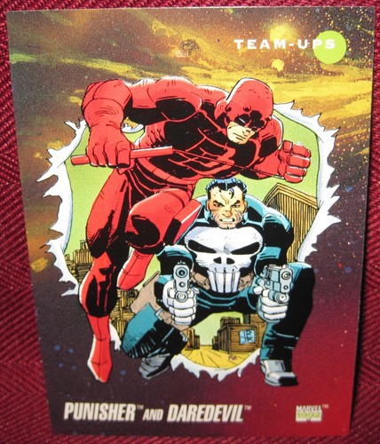 1992 IMPEL MARVEL UNIVERSE SERIES 3 #92 PUNISHER DAREDEVIL BASE CARD | eBay